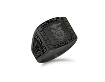 U.S. Air Force Security Police Military Rings