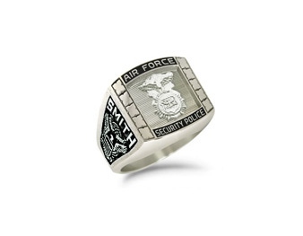 U.S. Air Force Security Police Military Rings