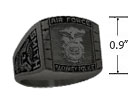 U.S. Air Force Security Police Military Rings