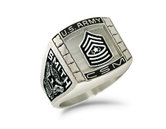 U.S. Army Command Sergeant Major Military Rings